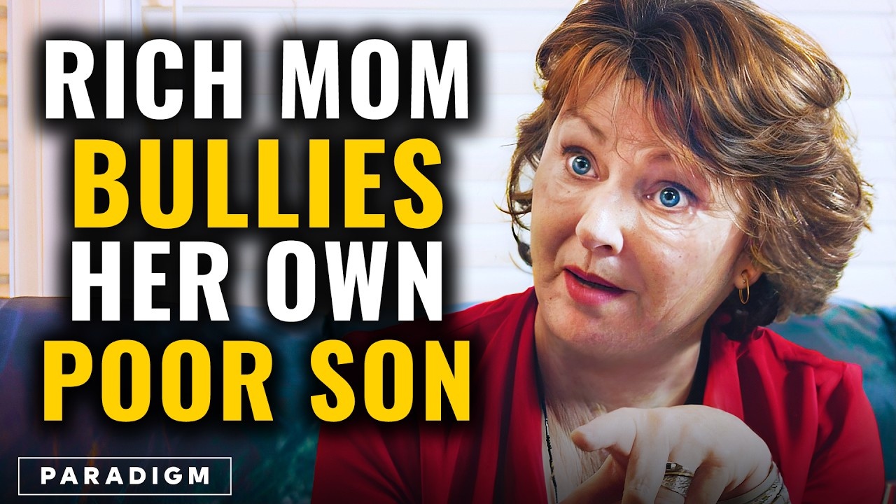 Evil mom bullies her own son for fun