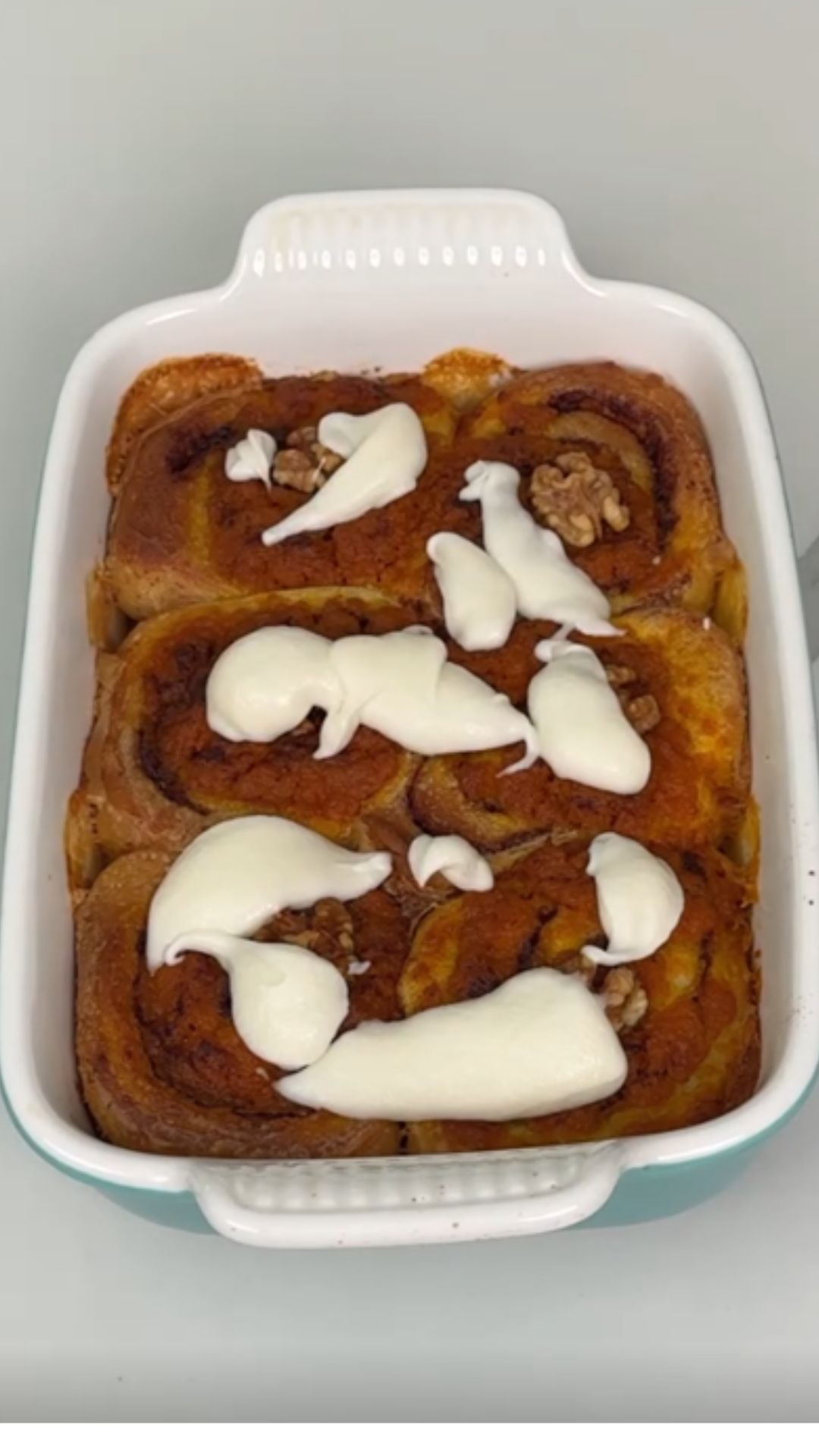 These cinnamon rolls in a pan are warm, gooey, and incredibly easy to make!