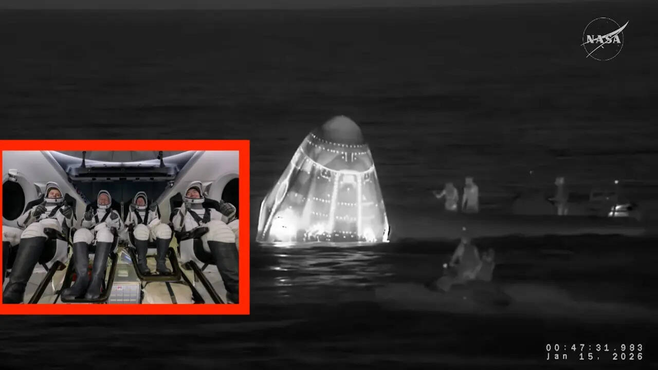 'Good to be home': NASA's first ISS medical evacuation, SpaceX capsule ...