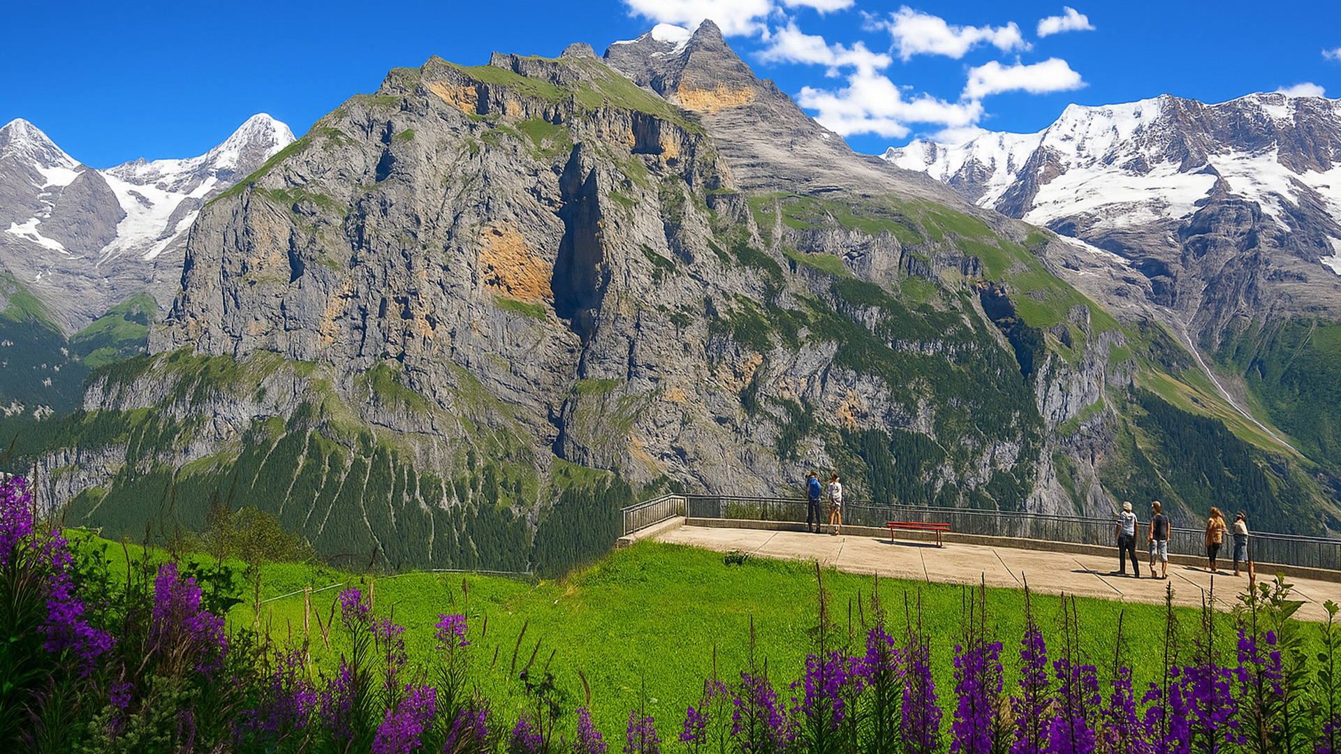 Balade à Mürren : découverte du village alpin suisse (4K)