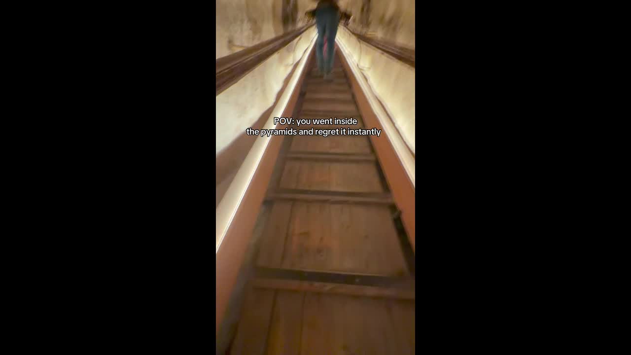 'I'm going back': Claustrophobic tourist instantly regrets climbing ...