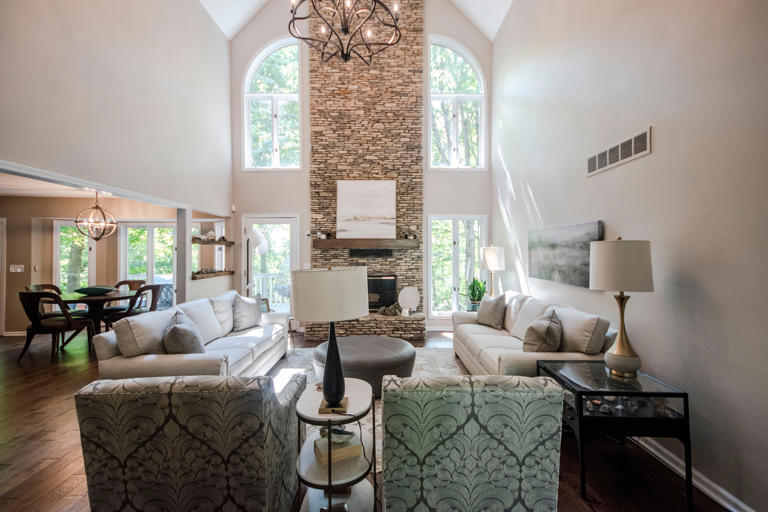 This home pairs extensive geode collection with mid-century vibe