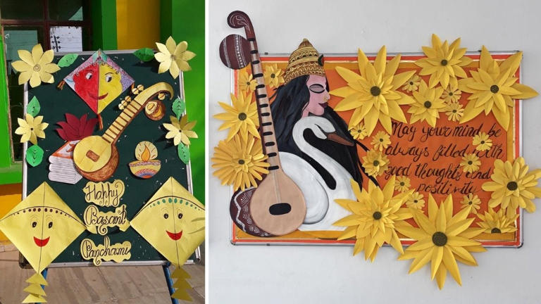 Basant Panchami 2026: Board decoration ideas to make school spaces ...
