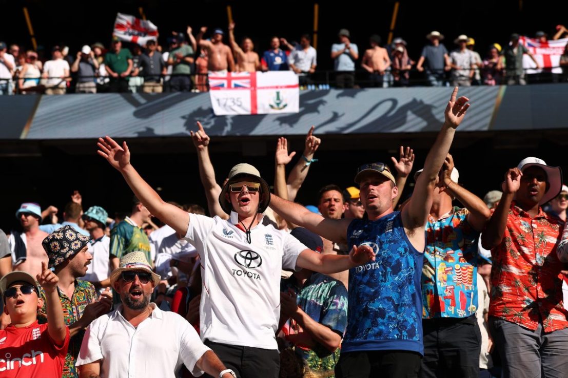 England cricket fans rivalled players’ drinking during Ashes, data reveals