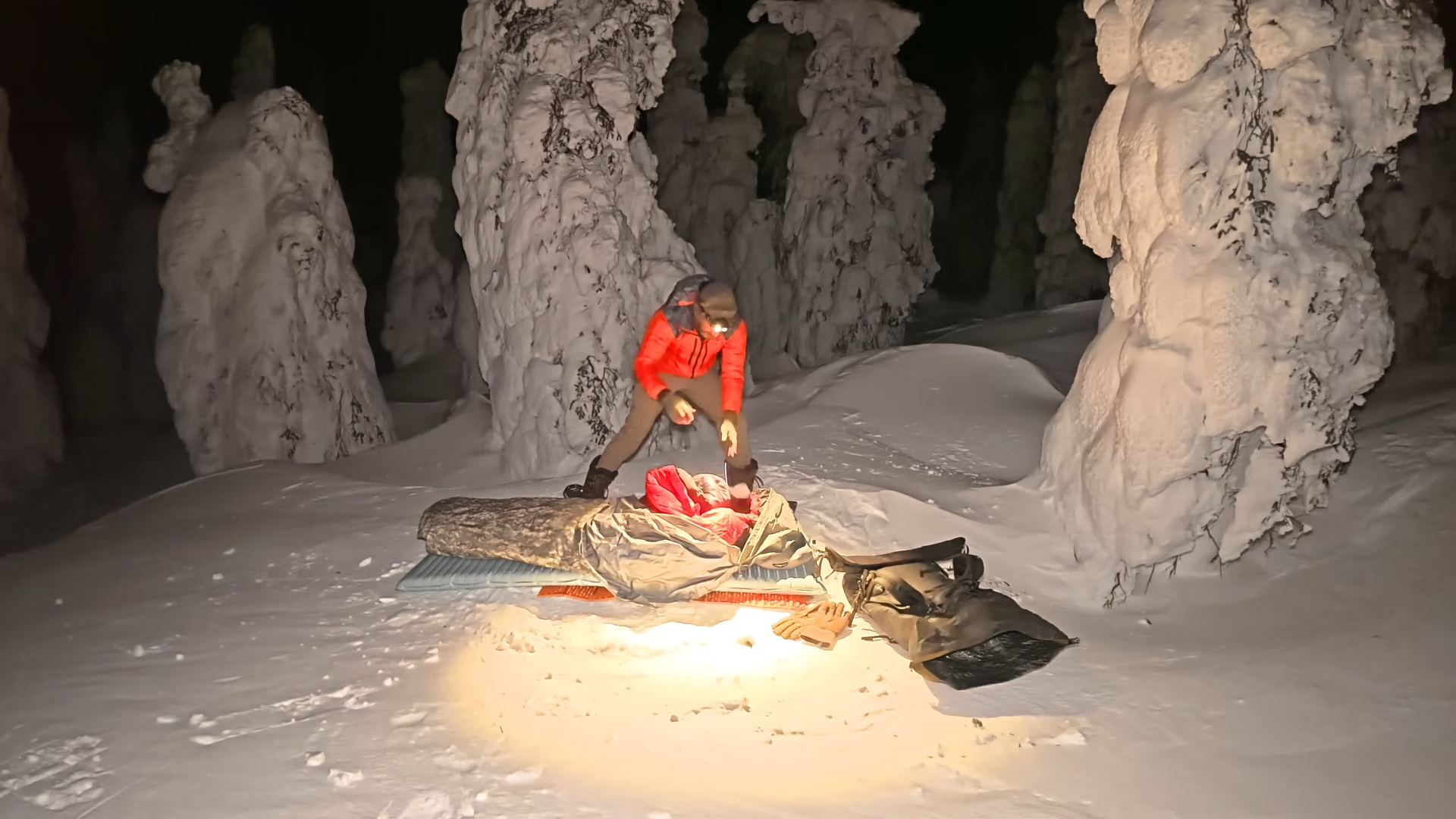 Midnight camp in -5°F winds | My fingers went numb setting up in the ...