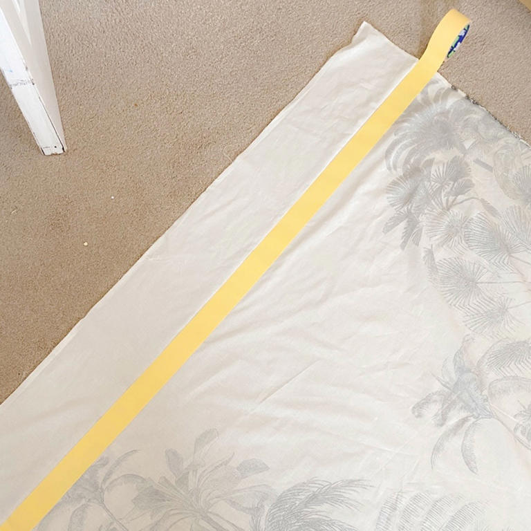 How to create a headboard out of a duvet cover – yes, really!