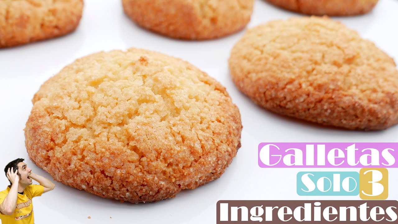 Galletas con 1 huevo y 3 ingredientes en 10 minutos