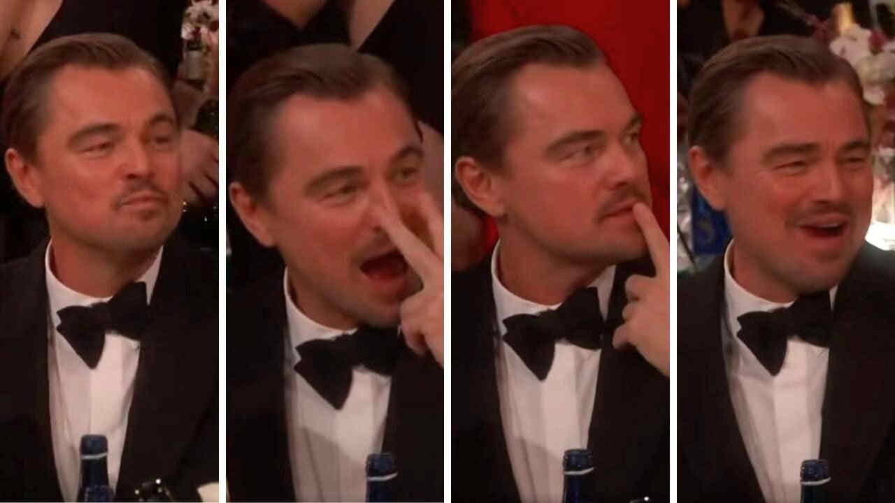 Il fuori onda di DiCaprio ai Golden Globes diventa un meme su Titanic ...