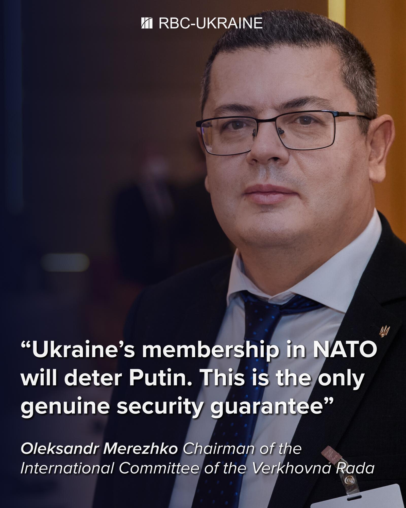 'We must drop illusion of making deal with Putin.' Interview with ...