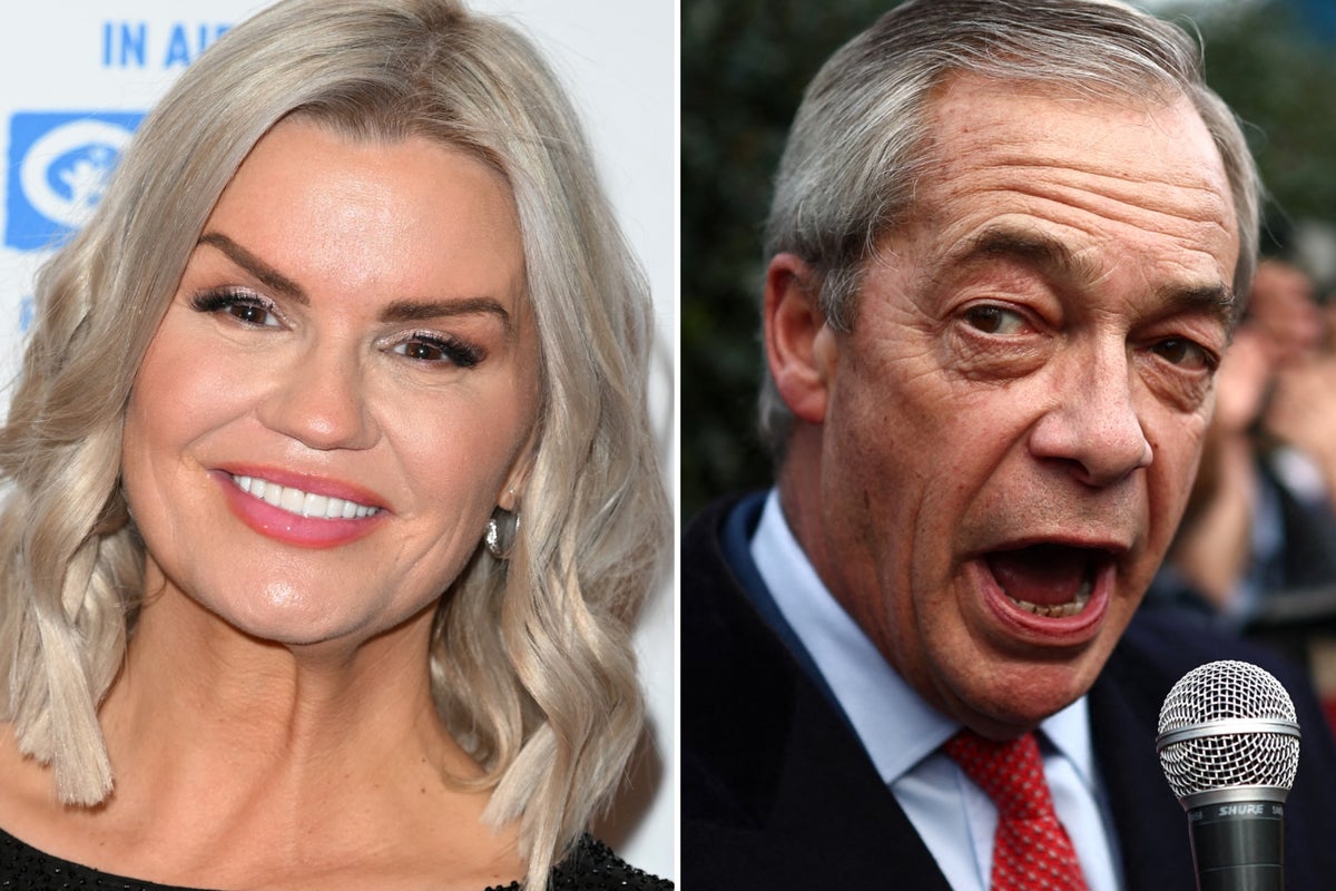 Kerry Katona: 'Nigel Farage texts me now and then'