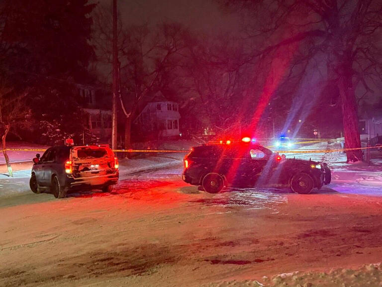 Police set up crime scene tape in Jackson neighborhood