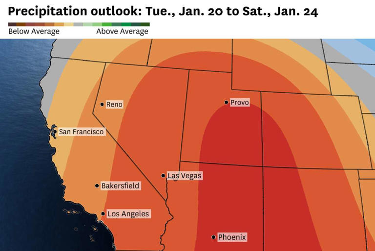 Forecast models show split jet stream locking California into a stable ...