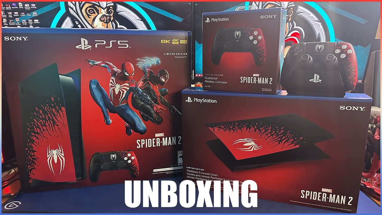 Marvel's Spider-Man 2 PlayStation 5 bundle unboxing