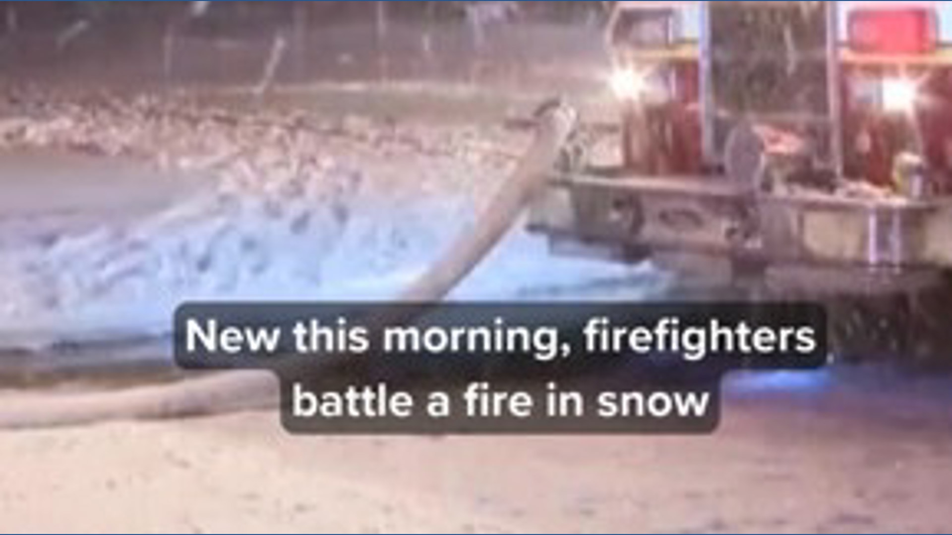 Firefighters in Berea respond to fire amid heavy snow