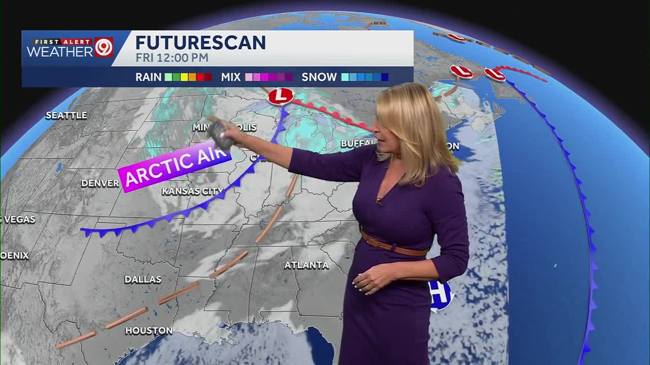 Arctic air returning to Kansas and Missouri