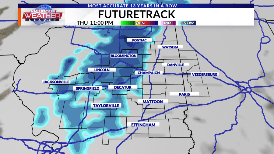 Weather now: Another shot of snow tonight after a sunny day