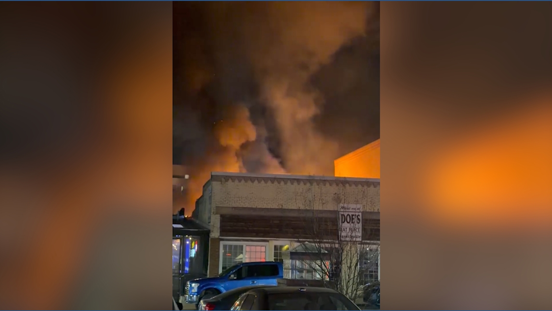 Video shows fire at Fayetteville restaurant on Dickson Street