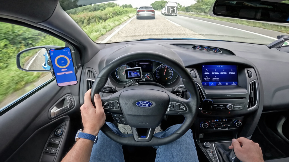 Ford Focus RS 420HP shows Autobahn top speed