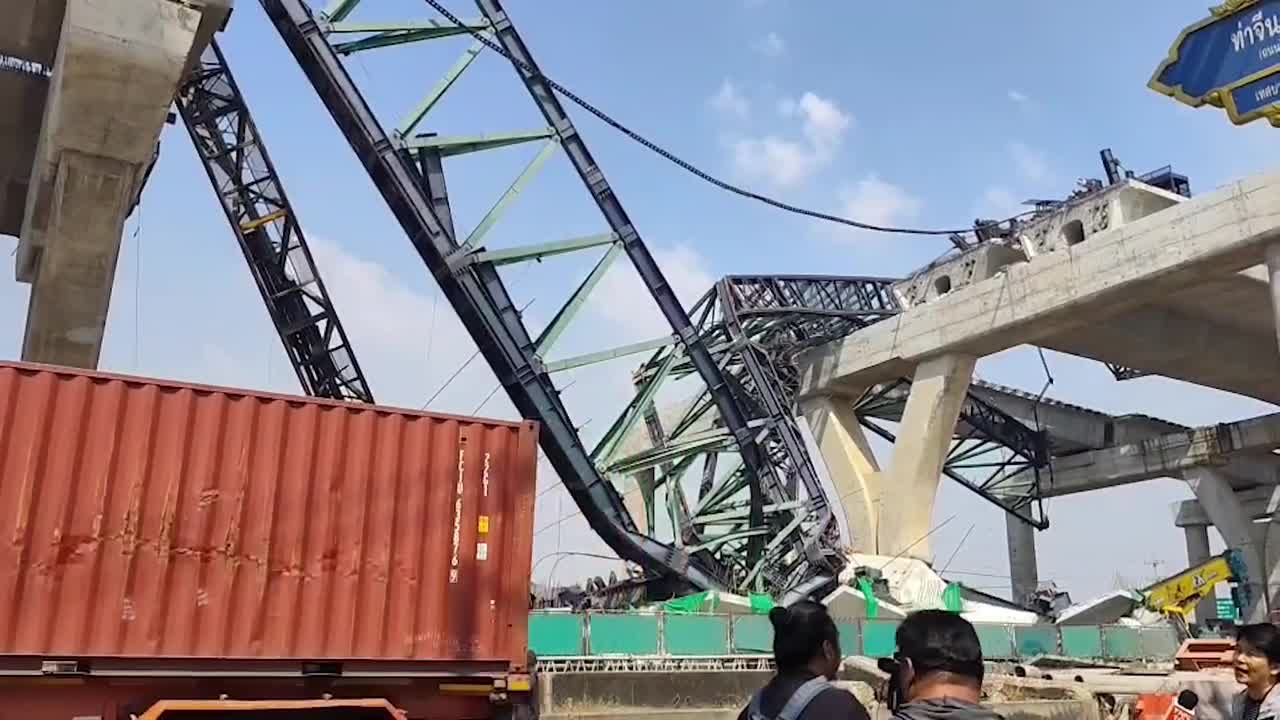 Crane collapses onto road killing two drivers a day after near ...