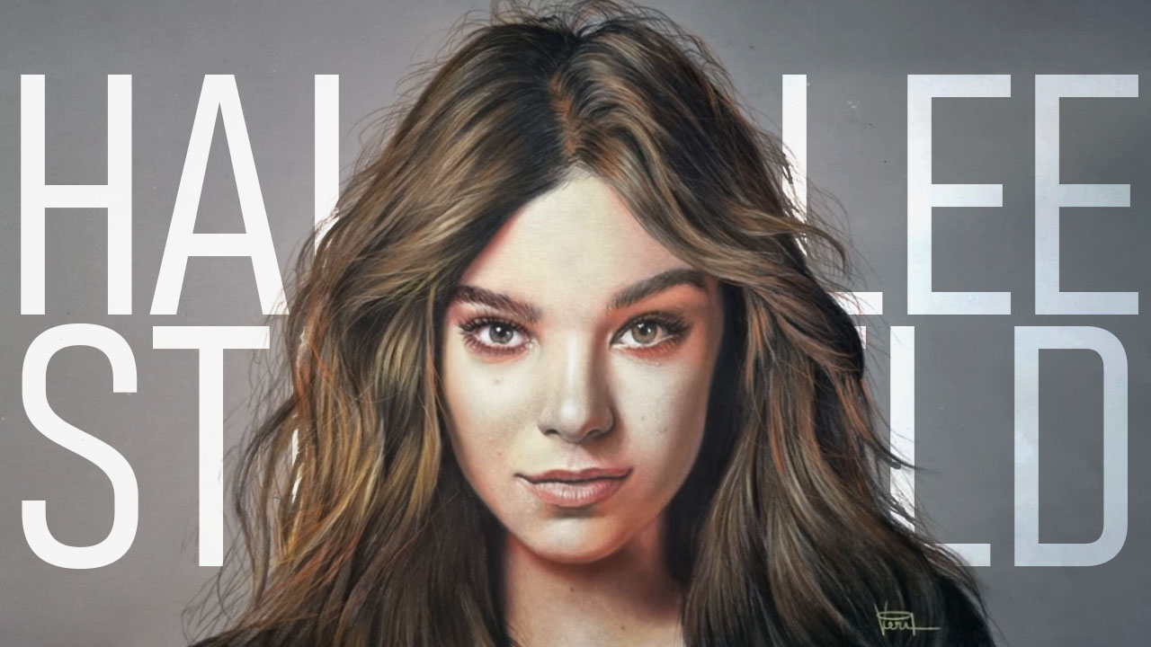 How to draw Kate Bishop Hailee Steinfeld step by step realism