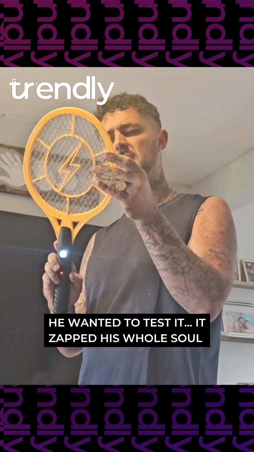 Man tests fly zapper with his finger and instantly regrets it