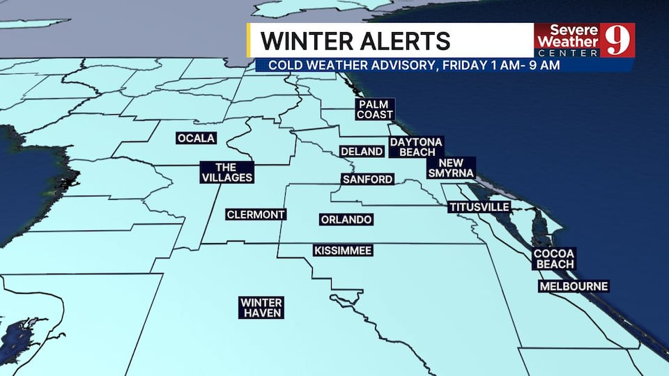 Central Florida braces for widespread freeze as powerful cold front ...
