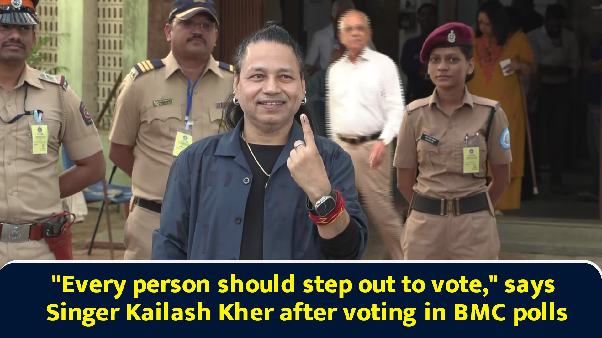 "Every person should step out to vote," says singer Kailash Kher after ...