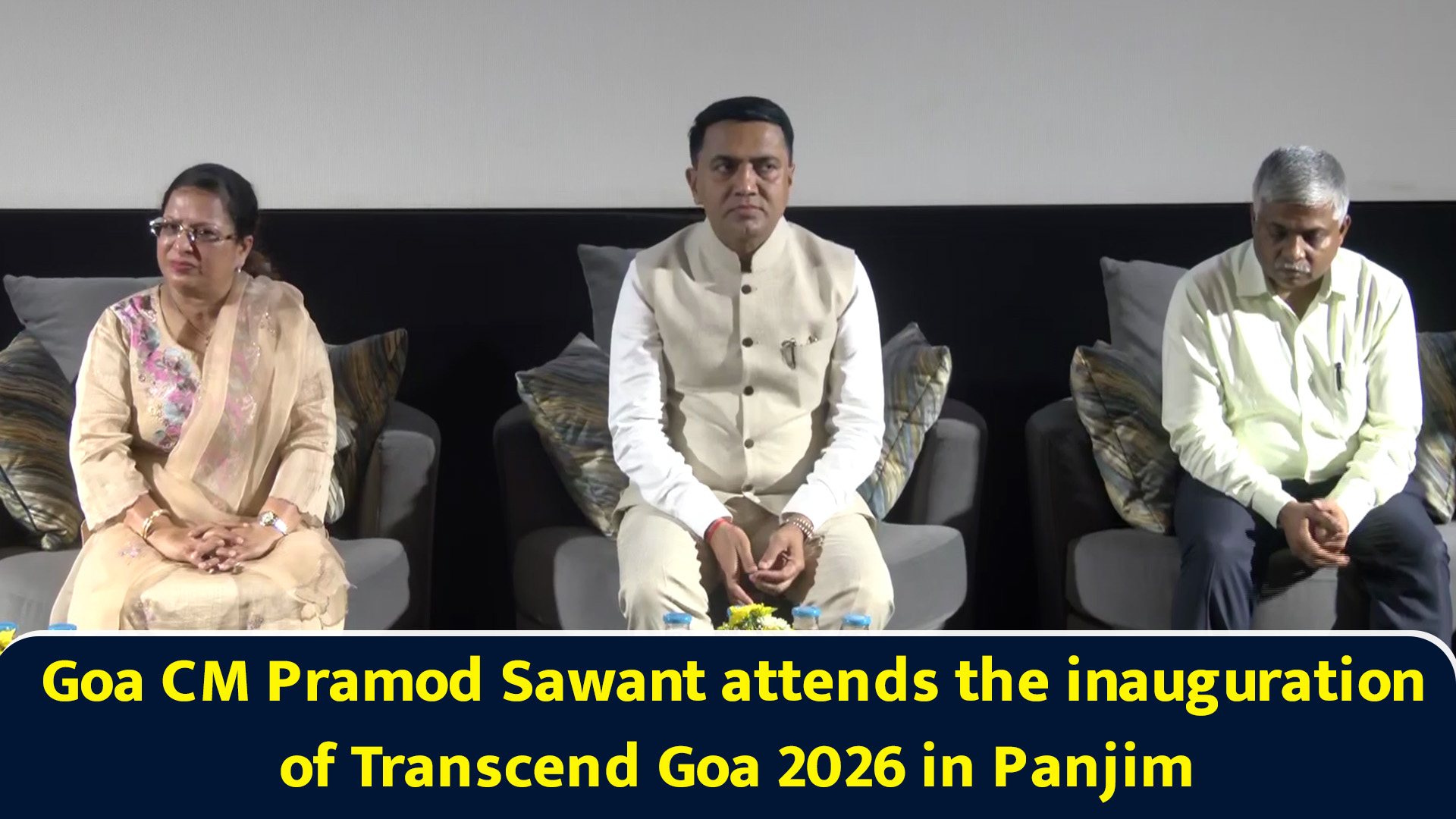 Goa CM Pramod Sawant attends the inauguration of Transcend Goa 2026 in ...