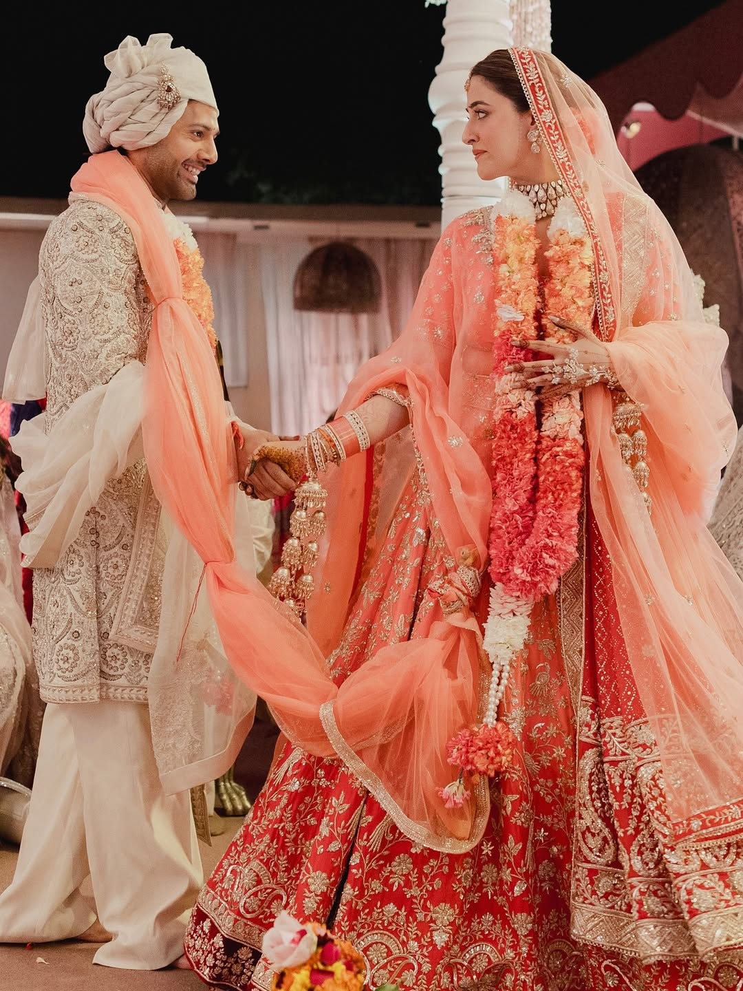 The little detail you missed noticing on Nupur Sanon's wedding lehenga