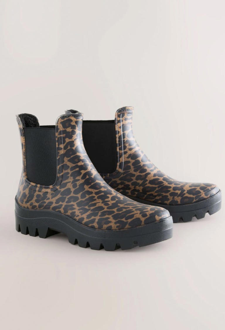 Next’s £29 leopard print ankle wellies are the chic wet-weather shoes ...