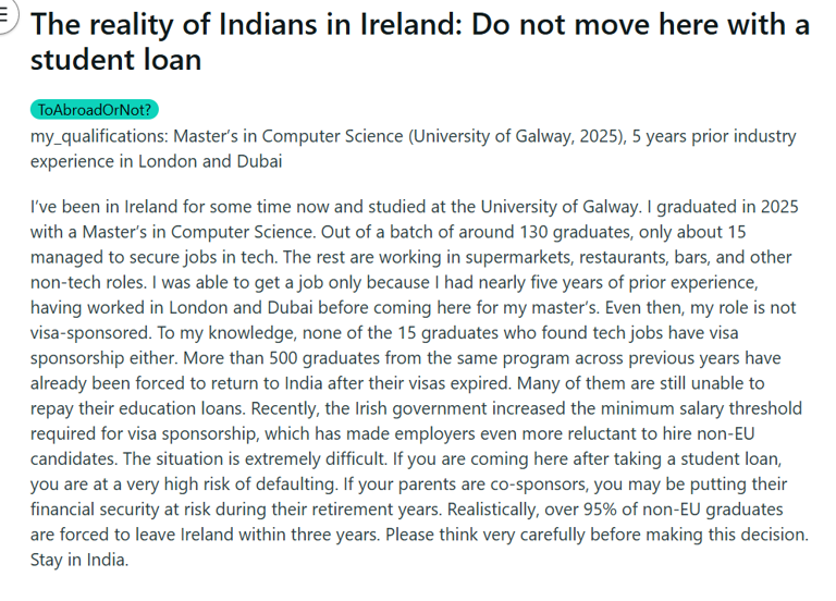 Do not move here: An Indian student lays bare the reality of studying ...