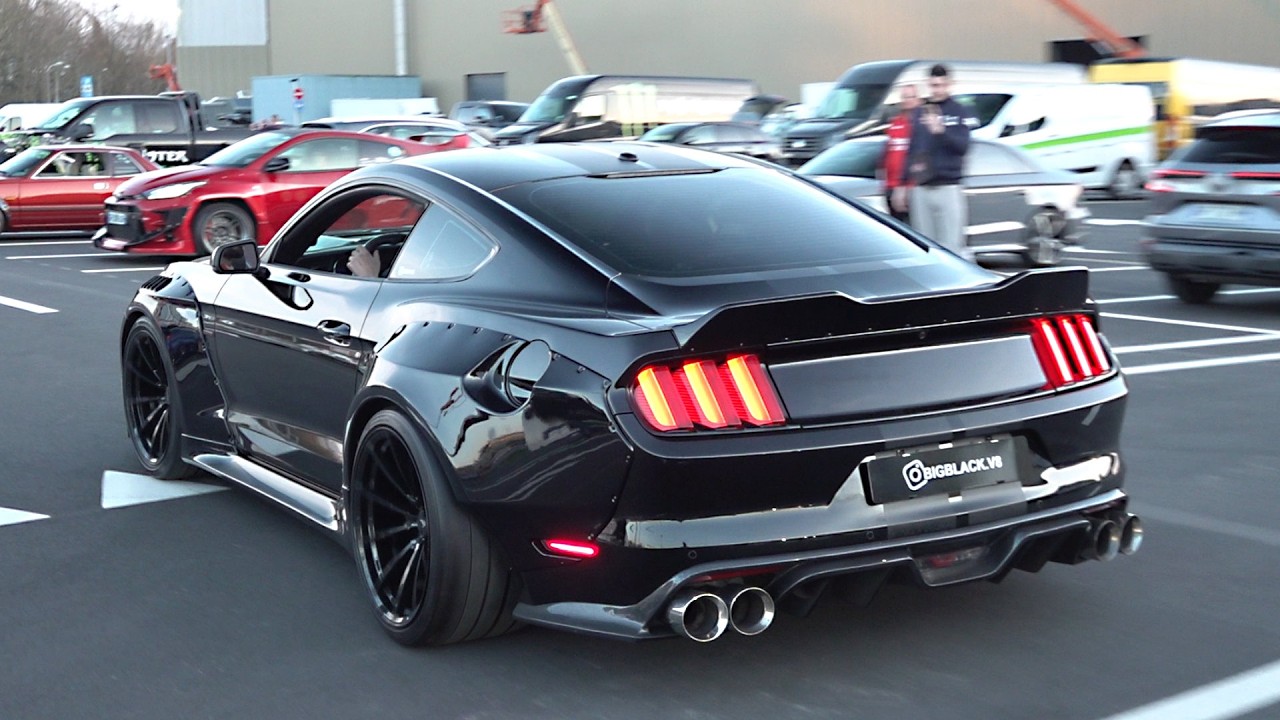 Mustang widebody leaves the show in style