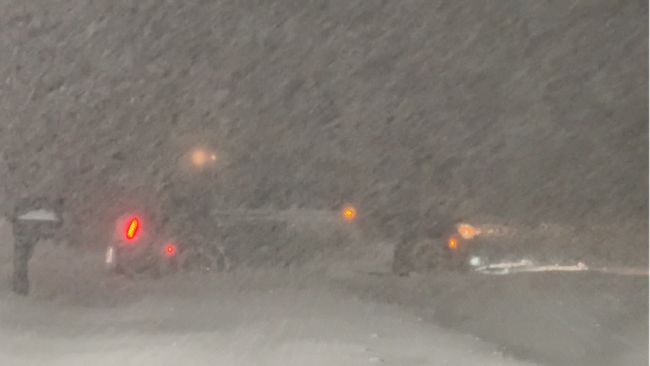 Cars stuck as 'blinding' conditions and 'dangerous' lake-effect snow ...