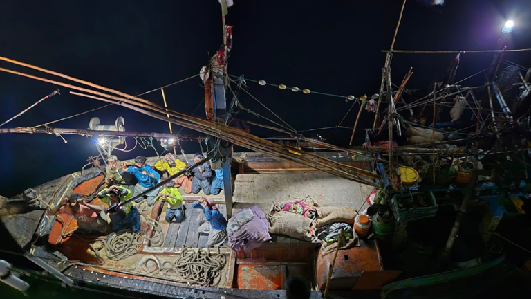 'Attempted to flee': Coast guard intercepts Pakistani fishing vessel in ...