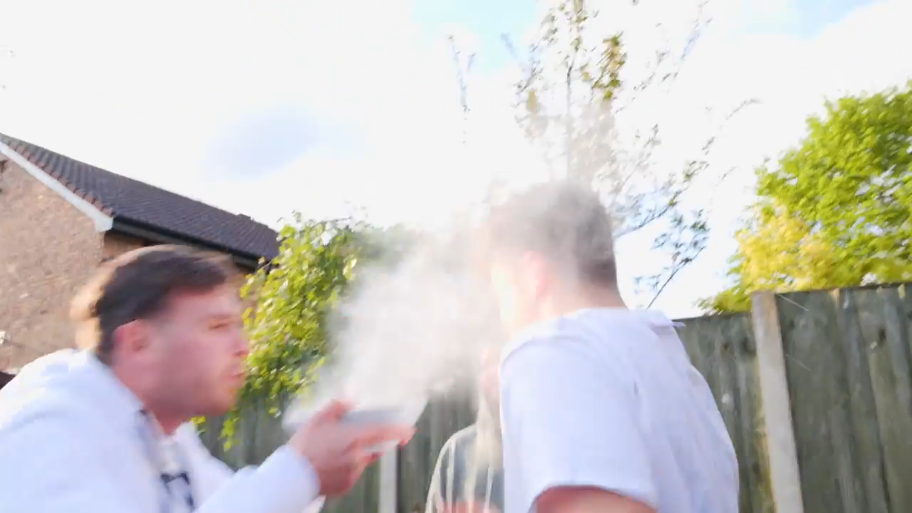 This flour challenge goes wrong instantly