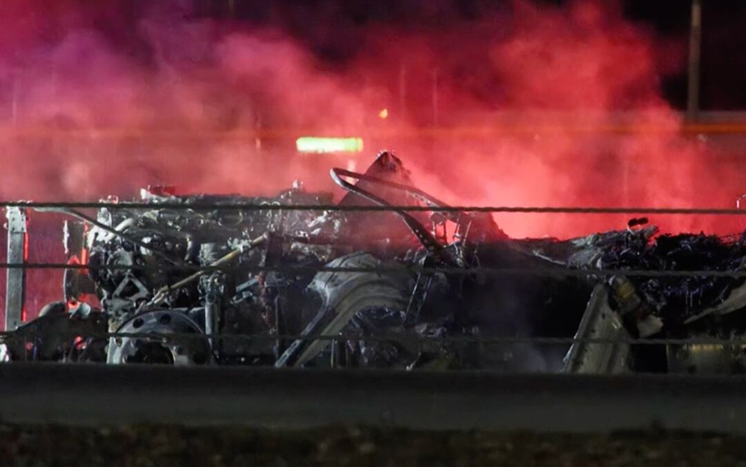 Fire destroys tractor-trailer cab on Interstate 44 in Strafford, Mo.