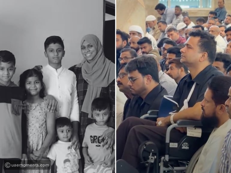 Dubai officials visit Indian father who lost four sons in crash