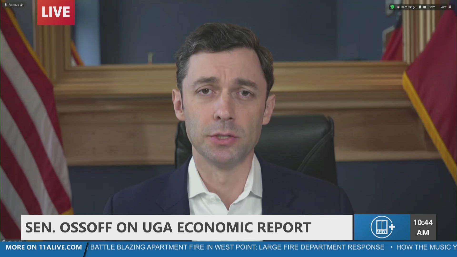 Senator Jon Ossoff on UGA economic report