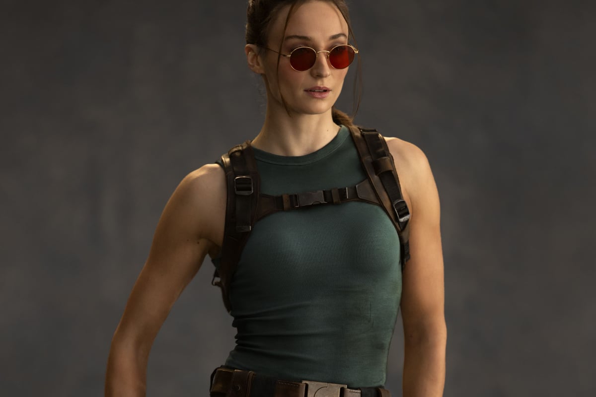 First image revealed of actress Sophie Turner as Tomb Raider’s Lara Croft