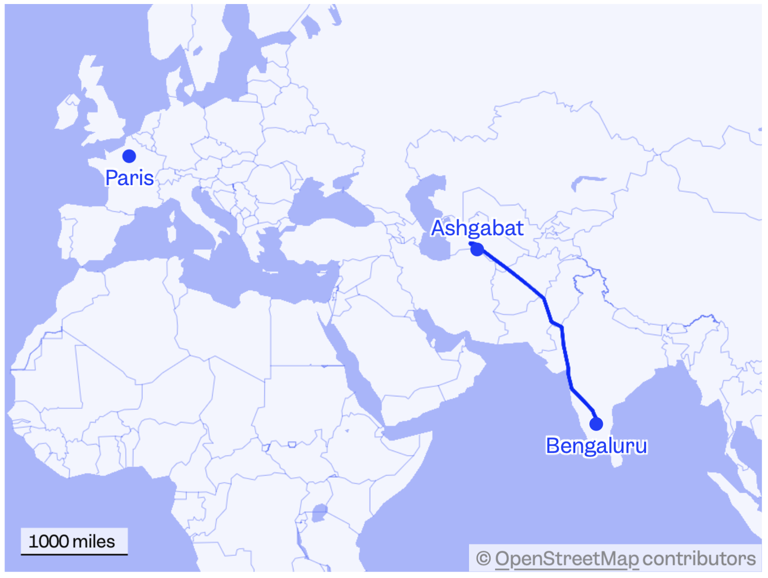 Flugzeug in Turkmenistan gestrandet: Air-France-Flug verspätet sich um ...