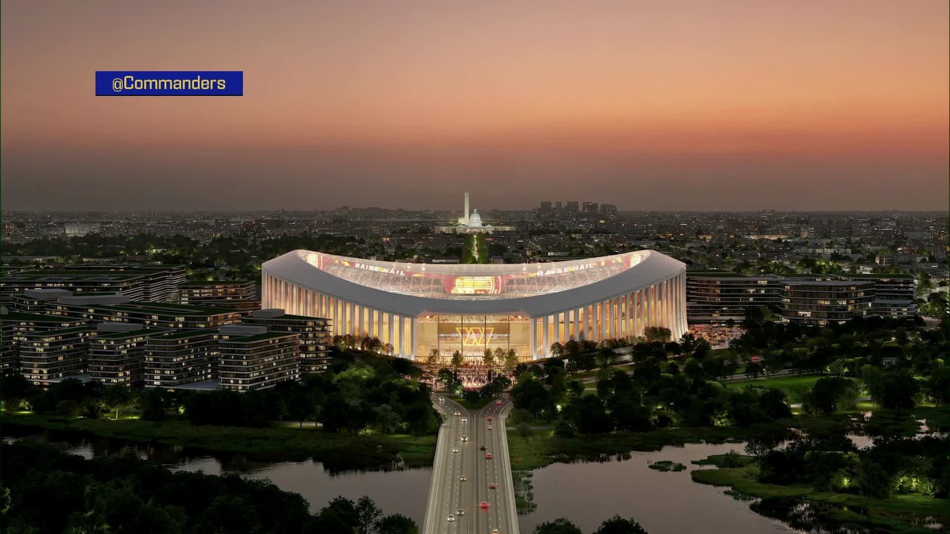 Commanders release renderings of new stadium to be built in Washington ...