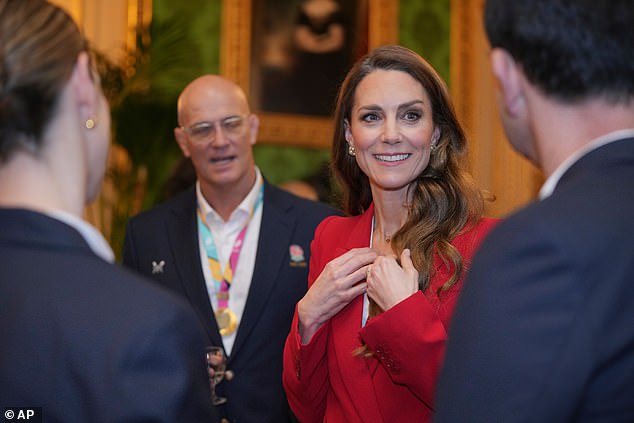 Kate tells England's Rugby World Cup-winning women: 'You don't want to ...