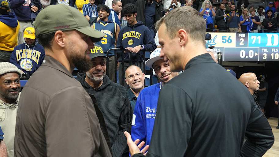 Duke basketball gets an inspirational postgame visit from legendary NBA ...