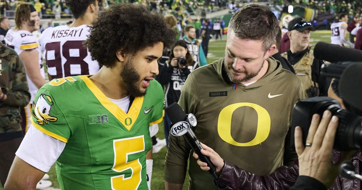 Dante Moore and Dan Lanning will face the music together, and that’s ...