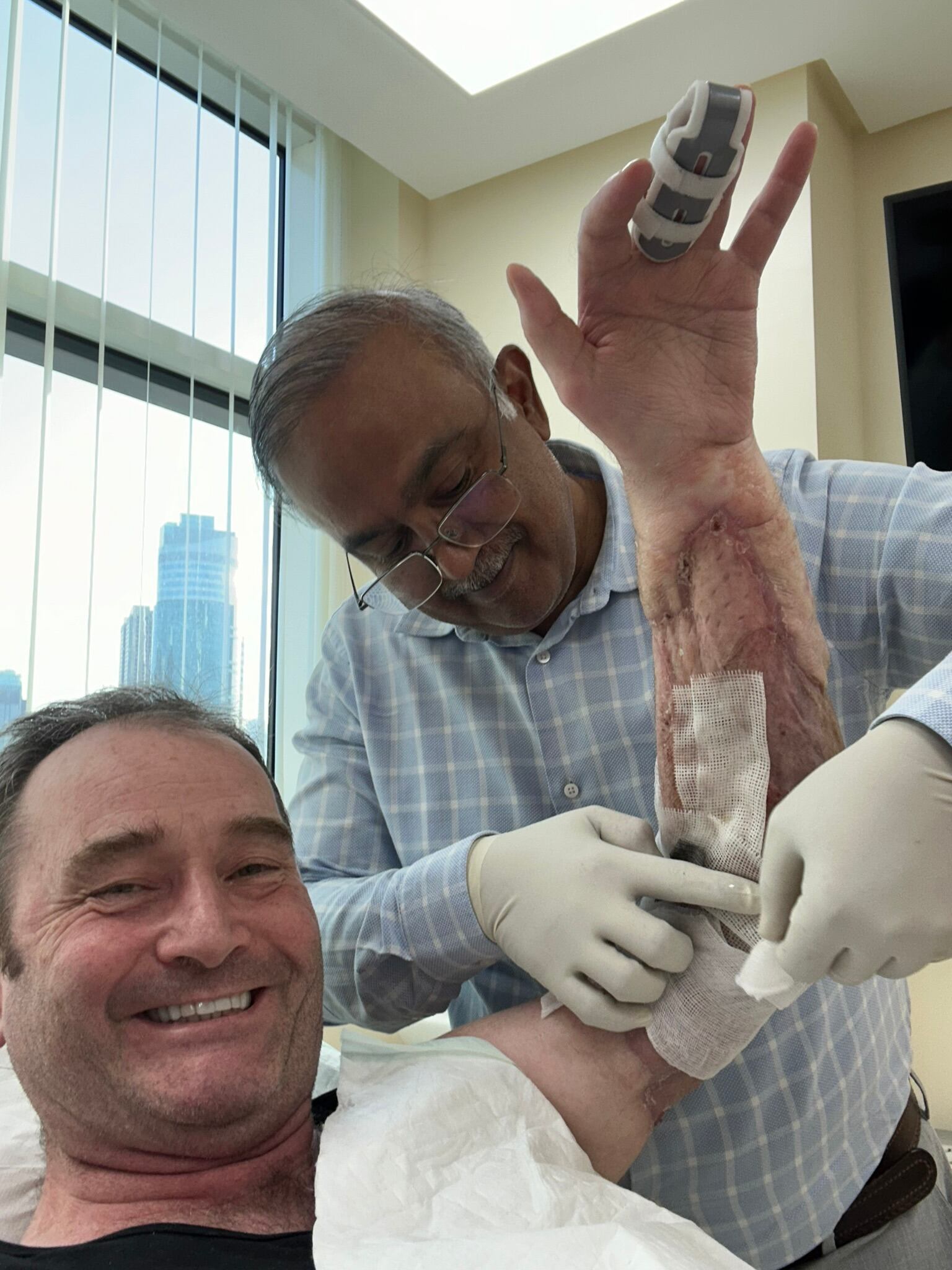 Dubai man has arm rebuilt after flesh-eating bacteria devour skin and ...