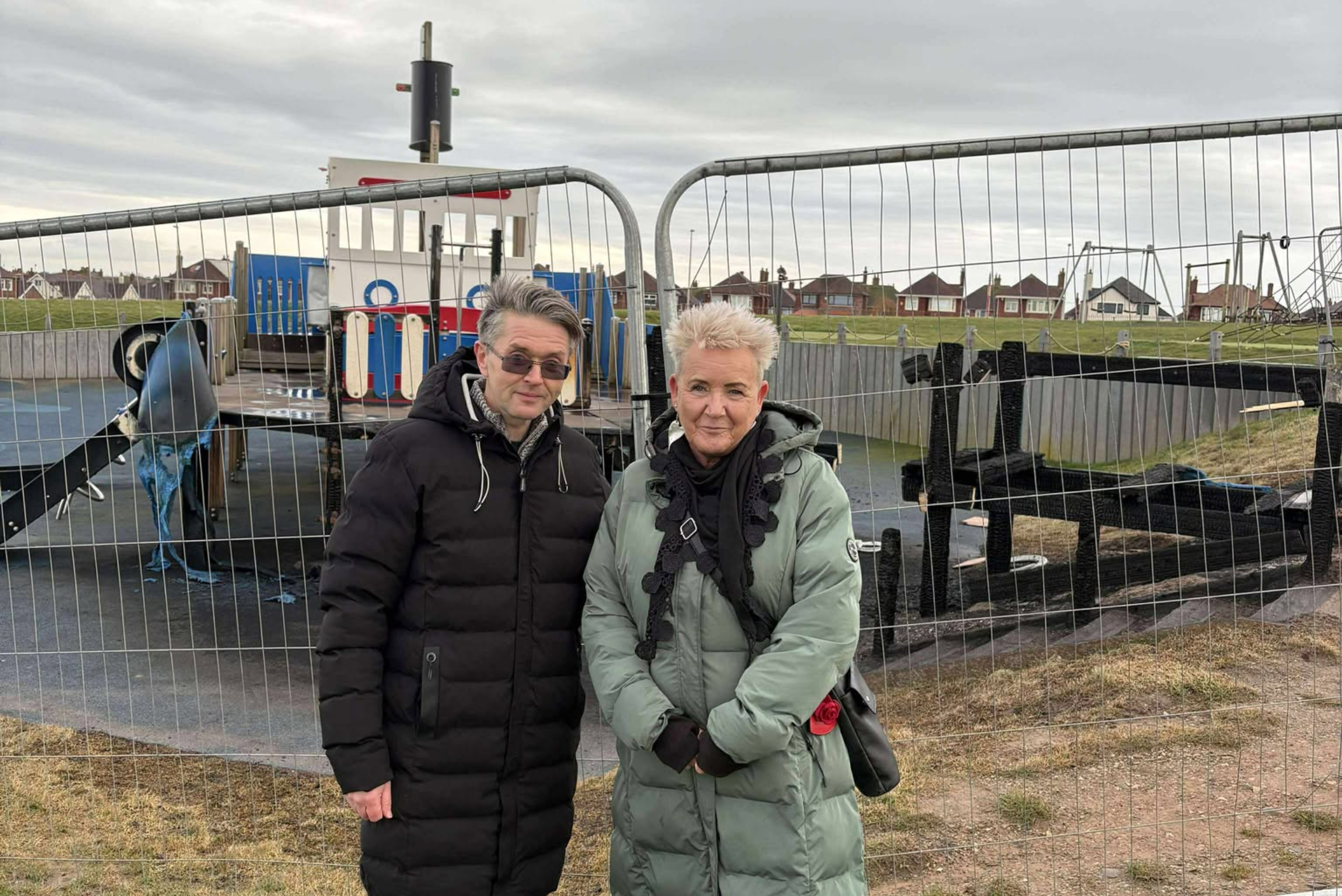 Two boys arrested on suspicion of arson after fire at Anchorsholme Park ...