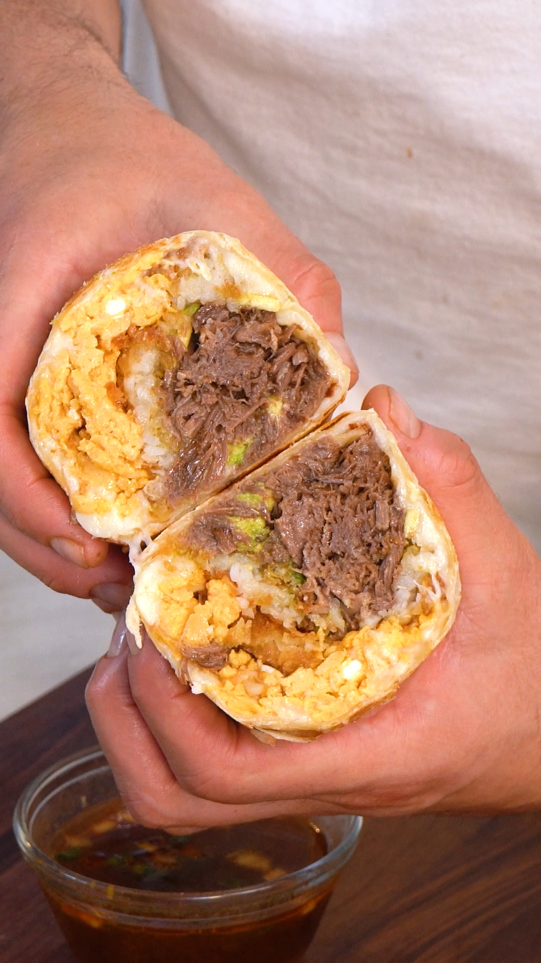 Birria breakfast burrito