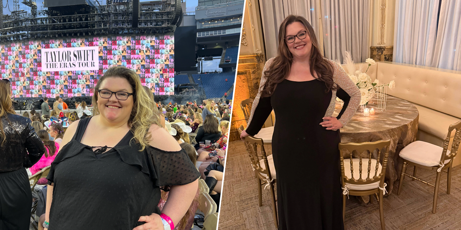 Swiftie loses 100 pounds after hitting 'rock bottom' at Taylor Swift ...