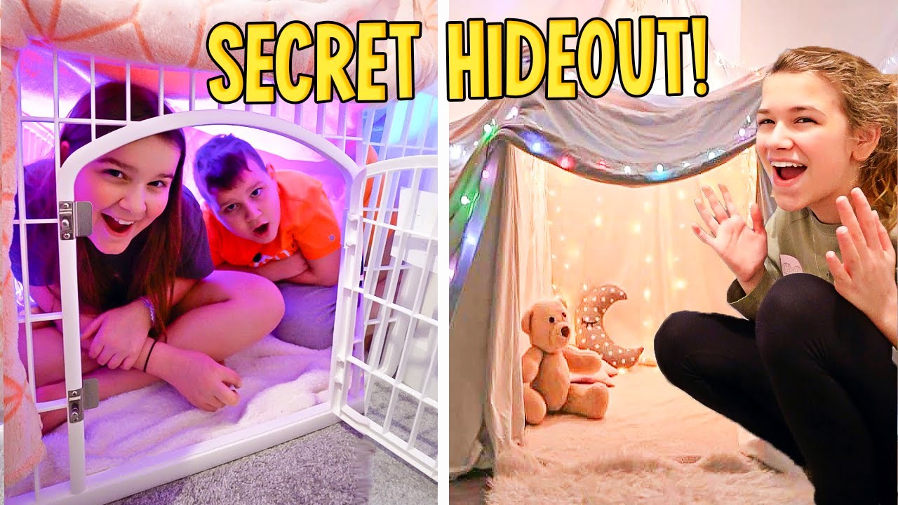 Whoever can make the best secret hideout wins! | JKREW