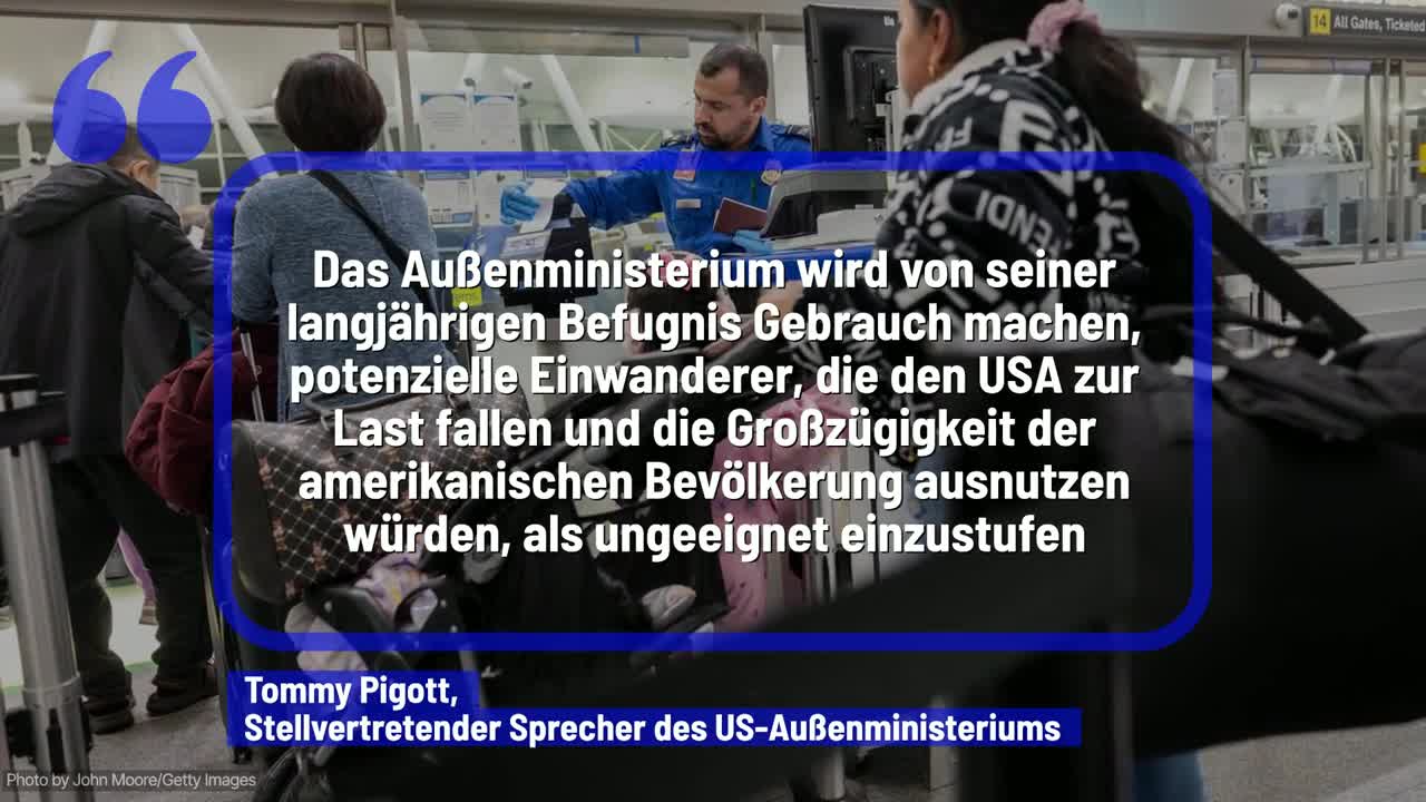 USA setzen Bearbeitung von Einwanderungsvisa für 75 Länder aus